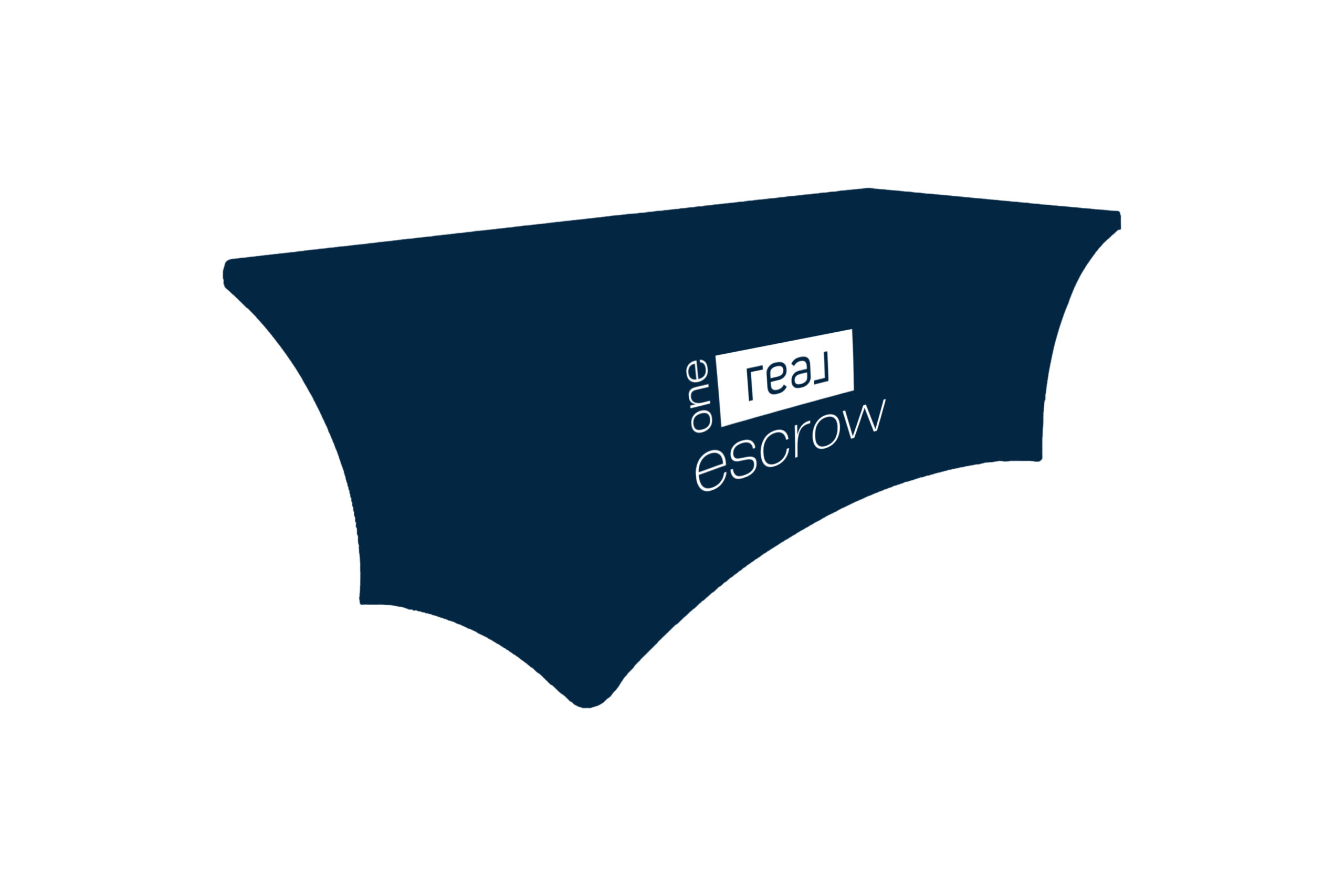One Real Escrow | 6 ft. Stretch Table Throw 3-sided with Custom Print ...
